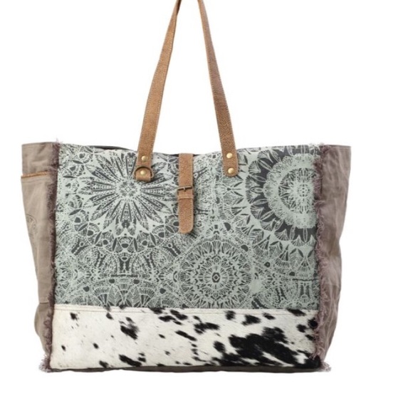Myra Bag | Bags | Myra Canvas Leather Cowhide Weekender Bag | Poshmark